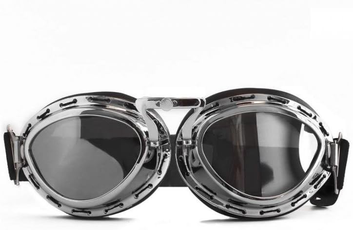 Amazon.com: CRG Sports Vintage Aviator Pilot Style Motorcycle Goggles ...