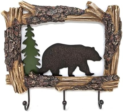 Amazon.com: Cast Iron Bear Wall Key Rack Holder 4 Hooks Coat Hook Home ...