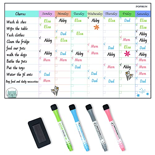 Snapklik.com : Magnetic Dry Erase Chore Chart Calendar For Fridge ...