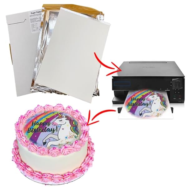 Ultra Premium White Edible Printer Paper Frosting Sugar Sheets Kosher ...