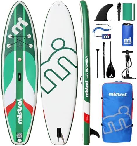 Amazon.com : Mistral Inflatable Stand Up Paddle Board, 10'5''x31''x 6 ...