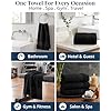 Amazon.com: Black Hand Towels for Bathroom - 4 Pack (16"x28"), 100% ...