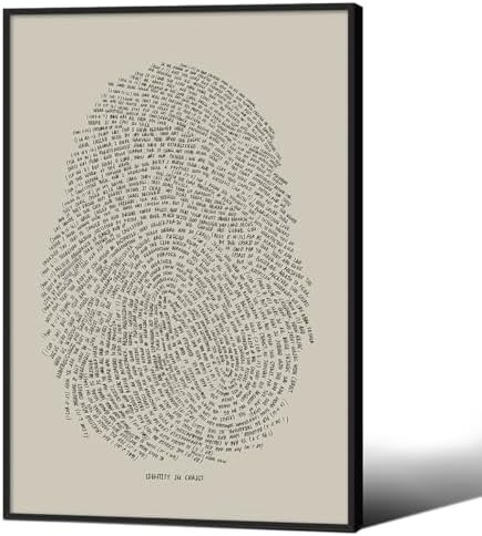 God's Fingerprints Beige Wall Art Christian Thumbprint Jesus Bible ...
