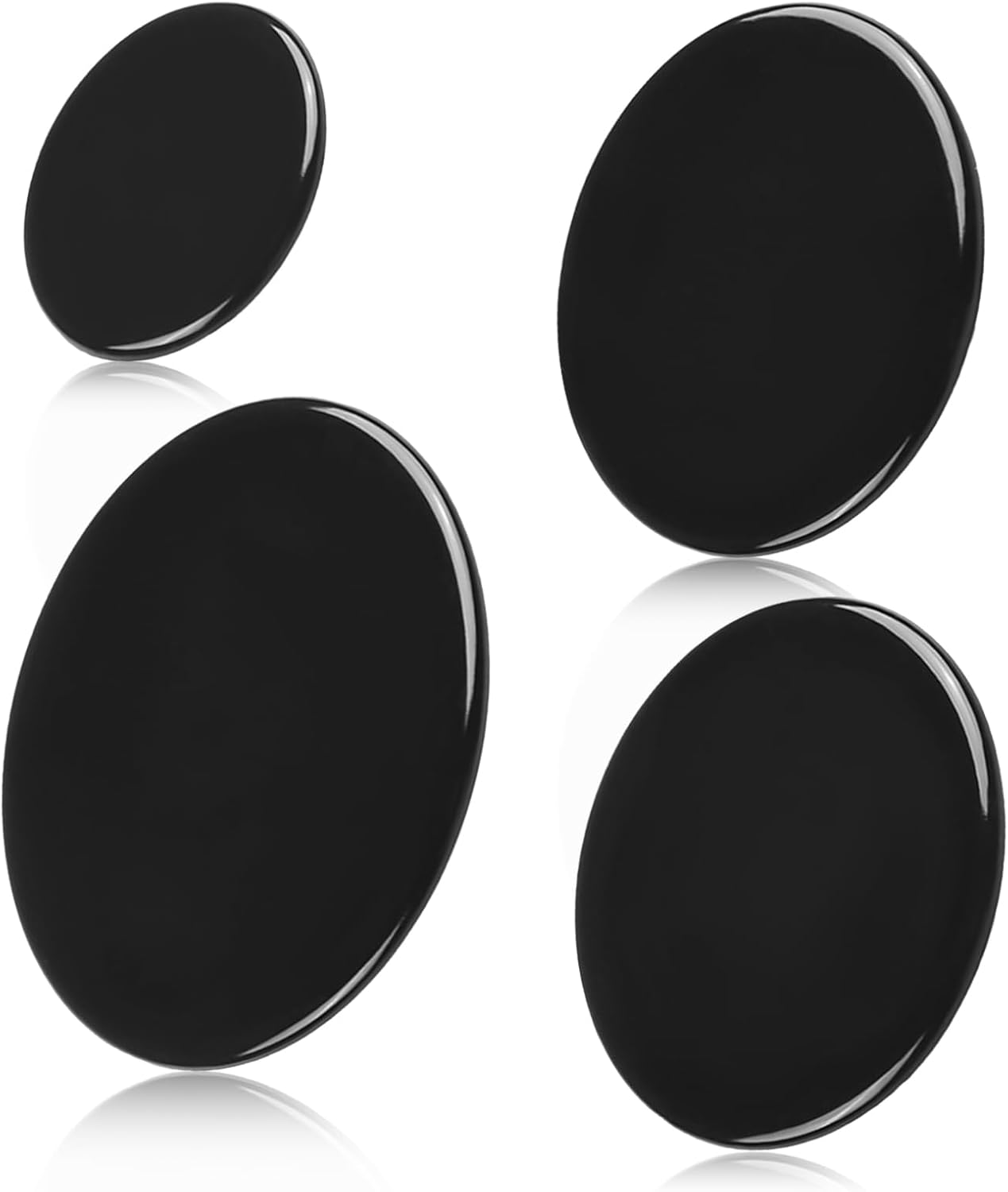 Amazon.com: Upgraded Gas Stove Burner Cap Set - 4Piece Metal Cooker Hat ...