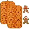 Amazon.com: Webake Gingerbread Man Silicone Mold, 6-Cavity Christmas ...