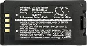 Amazon.com: Battery Replacement Part No. 35724, 6296-A for Baxter ...