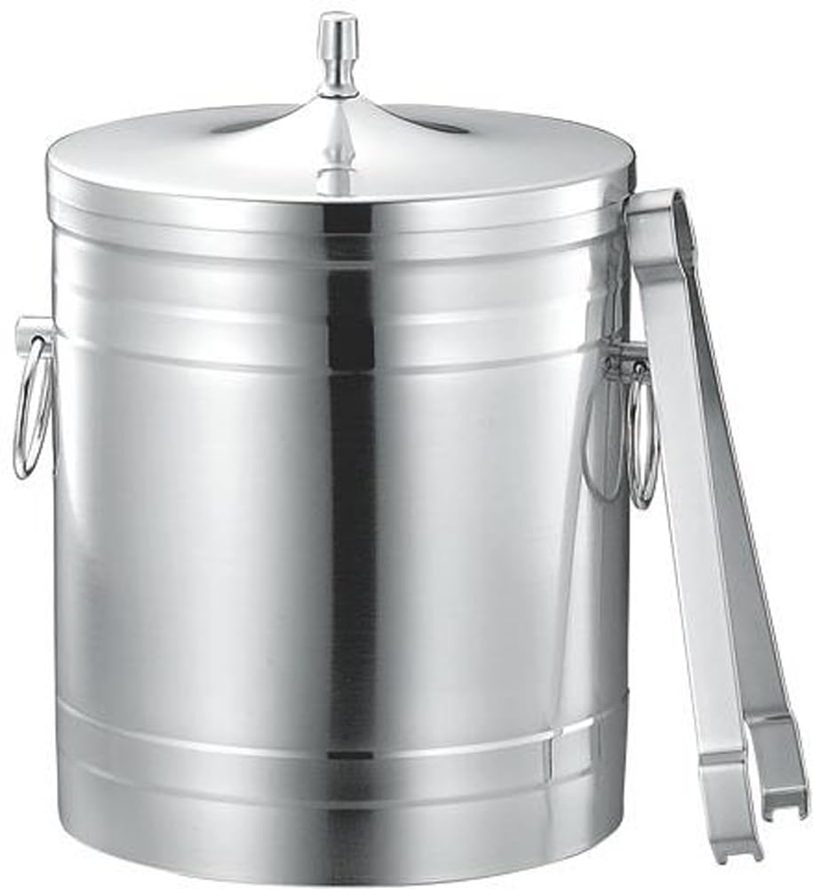 KOINU K 18-8 ステンレス アイスバケット 2.0L 8個 ＆ 手動式 アイスクラッシャー セット アイスペール 氷砕き (FA67 ...