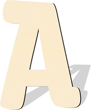 Amazon.com: 17 Inch Large Wooden Letters, Big Wooden Alphabet Letters ...