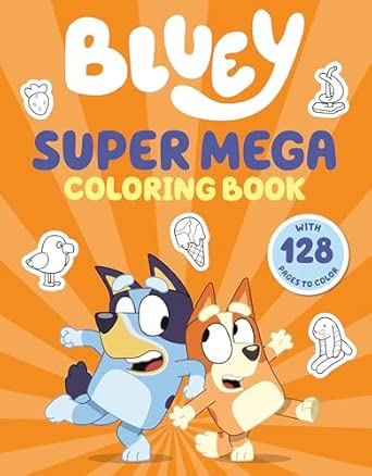 Bluey: Super Mega Coloring Book: Penguin Young Readers Licenses ...