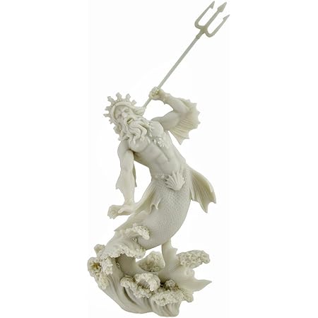 Amazon.com: Poseidon Greek God of the Sea with Trident Statue : Home ...