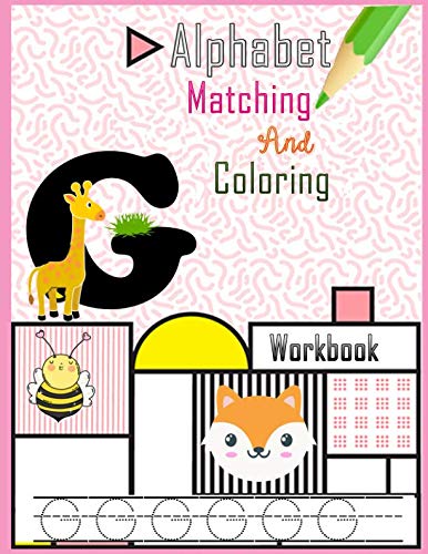 Alphabet Matching And Coloring Workbook: Activity book for Kids ...