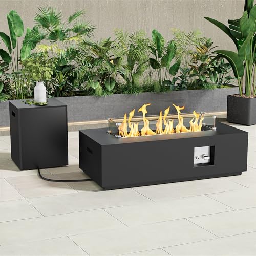 Outdoor Fire Pit Table Propane Gas Fire pits &Outdoor Fireplaces 42 ...