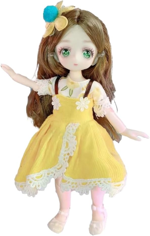 Amazon.com: bositigo Anime BJD Doll 1/7 SD Dolls 9 Inch 18 Ball Jointed ...
