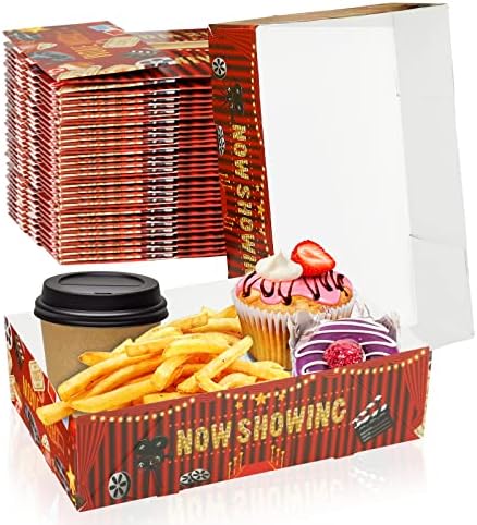 Amazon.com: 120Pcs 4Lb Paper Food Trays with Greaseproof Food Wrapping ...