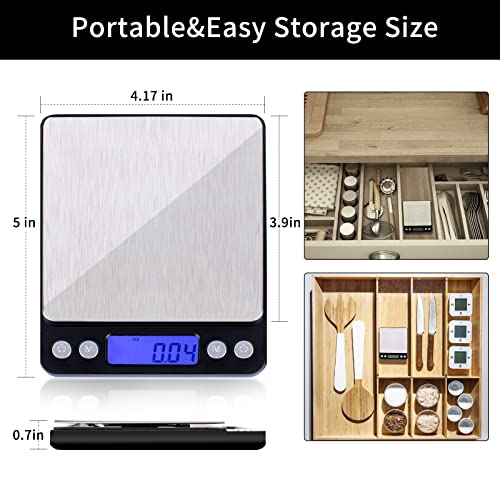 Buy Kitchen Digital Food Scale, High Accuracy Mini Food Scales Digital ...
