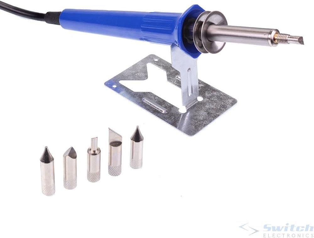 Pyrography Kit 30W Wood Burning Tool with 5 Interchangeable Tips ...