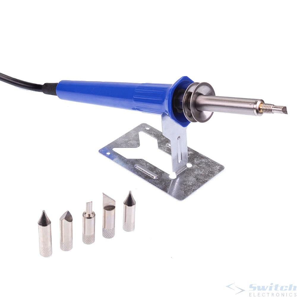 Pyrography Kit 30W Wood Burning Tool with 5 Interchangeable Tips ...