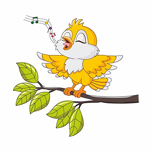 Buy Happy Walls Yellow Singing Tweety Bird On Tree Branch Wall Sticker ...