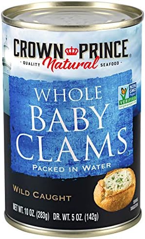 Amazon.com: Crown Prince Almejas naturales enteras en agua, latas de 10 ...