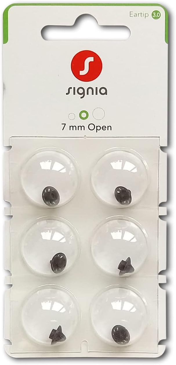 Sivantos Signia EarTip 3.0 OPEN Domes Hörgeräte Schirmchen (6 Stück ...