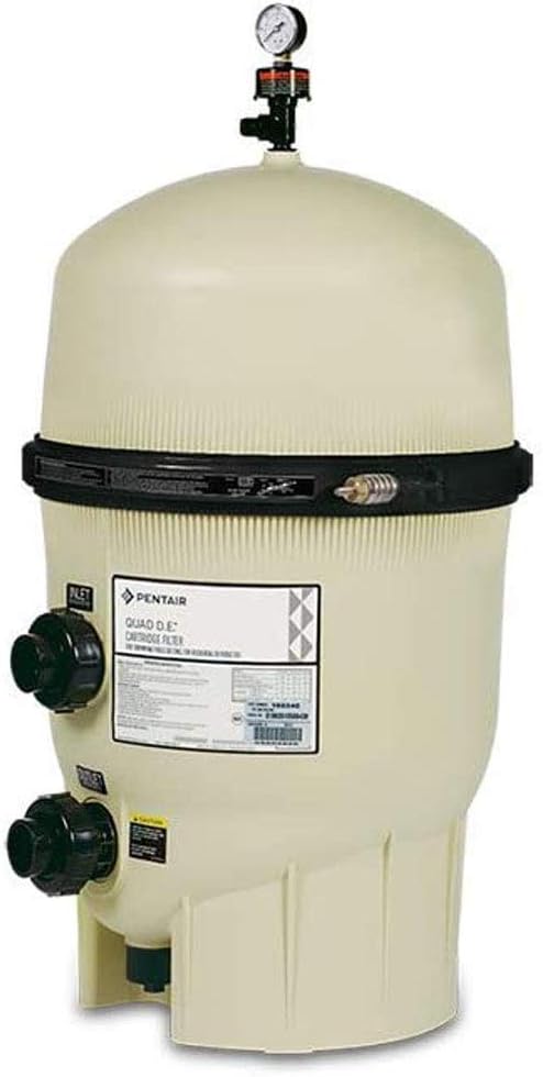 Amazon.com : Pentair D.E. Cartridge Style Pool Filter Quad D.E. 100 EC ...