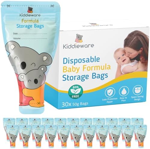 Amazon.com : 30 Pack Baby Formula Storage Bags Dispenser Disposable ...