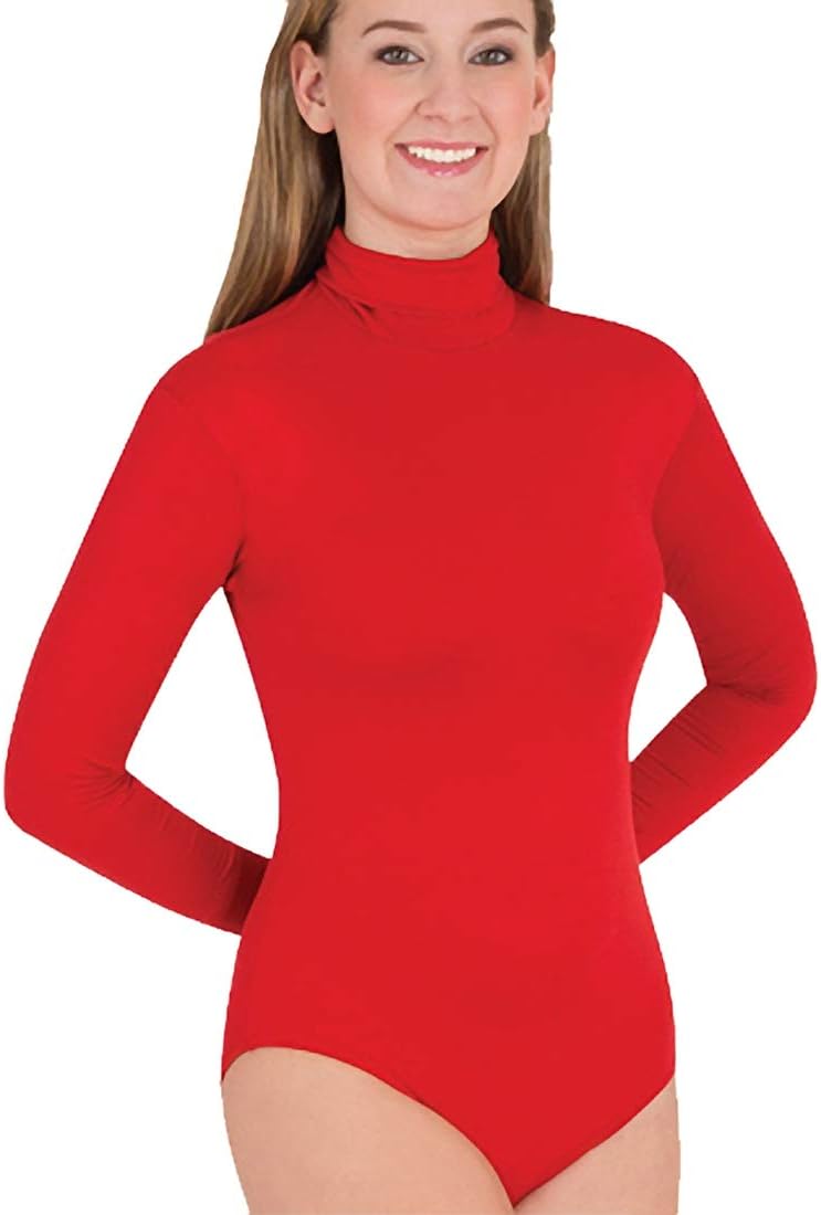 Amazon.com: MicroTECH Long Sleeve Turtleneck Leotard - GIRLS NAVY / 6X ...