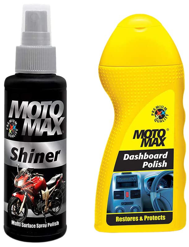 Motomax Shiner Multi surface Spray Polish 100 ml|Instantly Cleans ...
