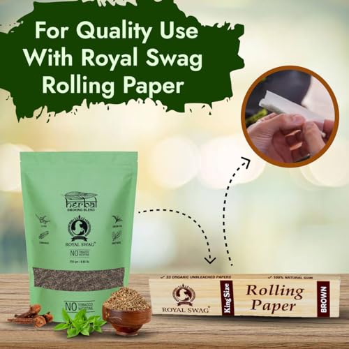 ROYAL SWAG Herbal Smoking Blend Mix With Ayurvedic Herbs Clove, Tulsi ...