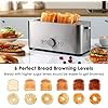 Amazon.com: REDMOND Toaster 4 Slice, Stainless Steel Toaster With Bagel ...