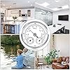 Amazon.com : Aowutus Outdoor Barometer Thermometer Hygrometer - 5in ...
