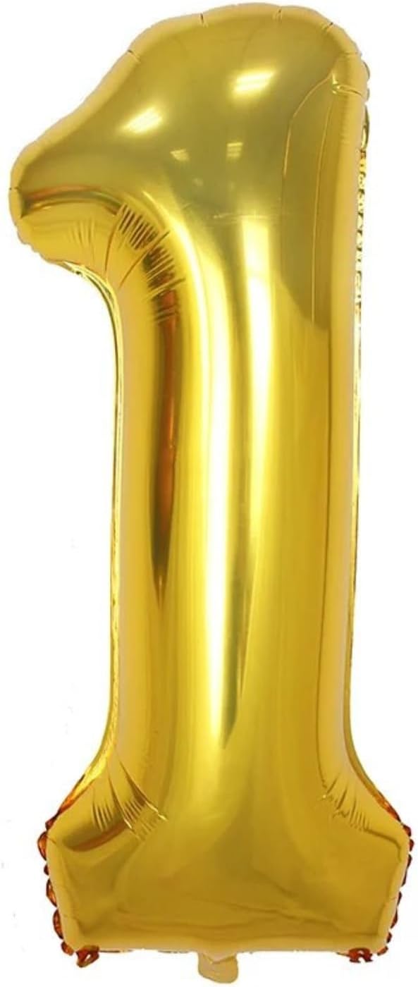 Amazon.com: Gold Number Balloons 40 Inch, Foil Balloon for Birthday ...