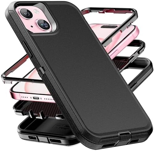 Amazon.com: for iPhone 15 Case, with Built in Screen Protector Heavy ...