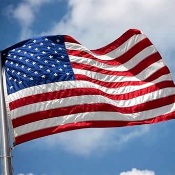 Amazon.co.jp: American Flag 10x15 Outdoor - USA Nylon US Flags with ...