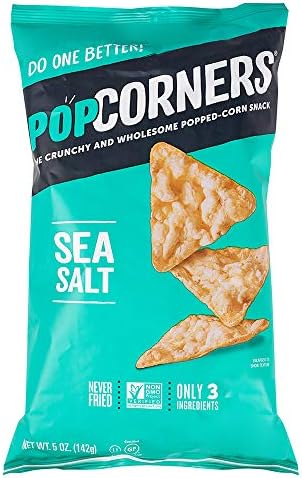 Amazon.com: Popcorners Sea Salt Popped Corn Chips, 5 oz