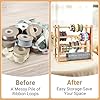 Amazon.com: NewEle Two-row Ribbon Holder Organizer Rack - Wooden Spool ...