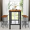 Amazon.com - AWQM Dining Table Set for 4 Bar Table with Stools ...