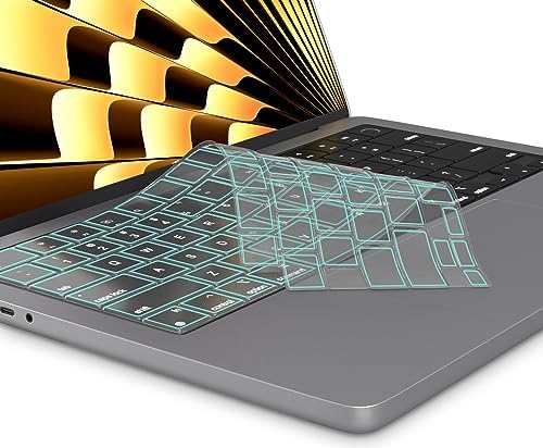 Amazon.com: Kuzy MacBook Air Keyboard Cover 15 inch M2 2023 2022 A2941 and Air 13.6 A2681 ...