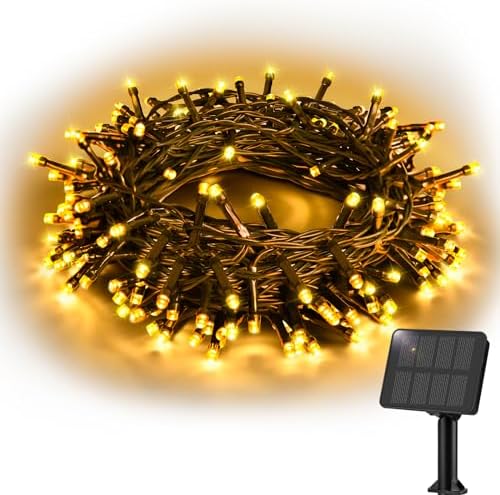 Dalugo Solar Garden Lights Outdoor, 7m 50 LED Solar Powered String ...