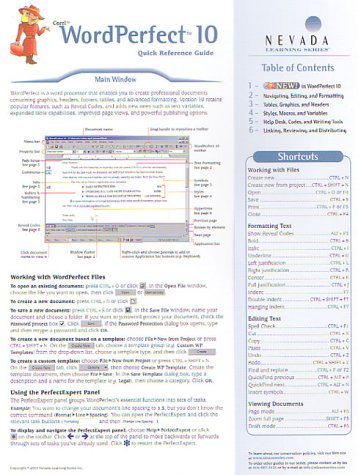 WordPerfect 10: Inc., Nevada Learning Series: 9781553741237: Amazon.com ...