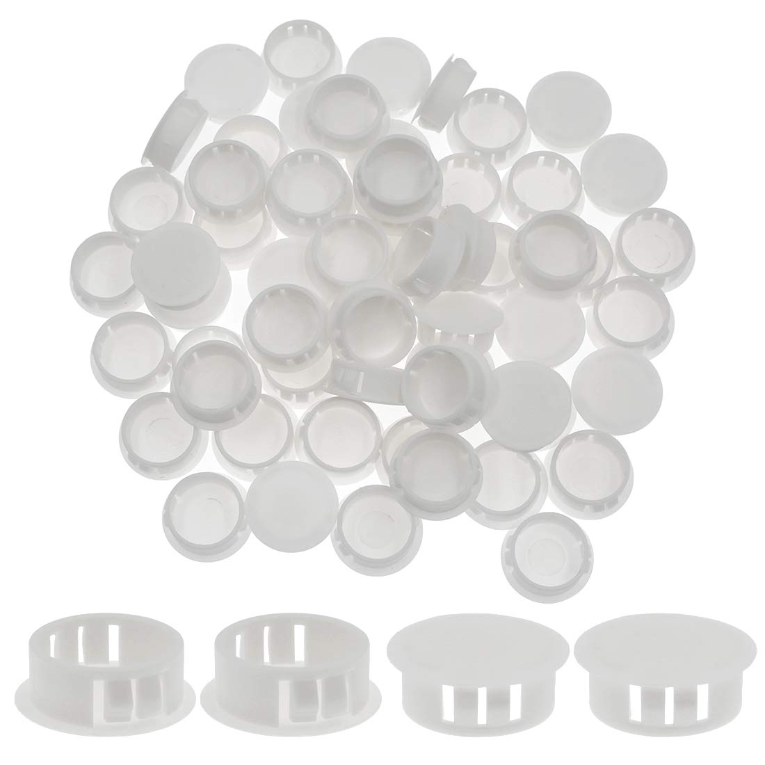 Amazon.com: Suiwotin 60PCS 25mm/1" White Hole Plugs Plastic Flush Type ...