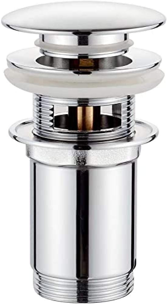 Belfast 1 1/2" Sink Waste Slotted with Chrome Metal Plug & Chain - 85mm ...