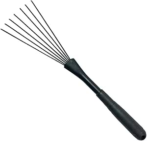 Amazon.com : Kids Help 7 Tine Hand Rake Round Steel Fan Rakes for Kids ...