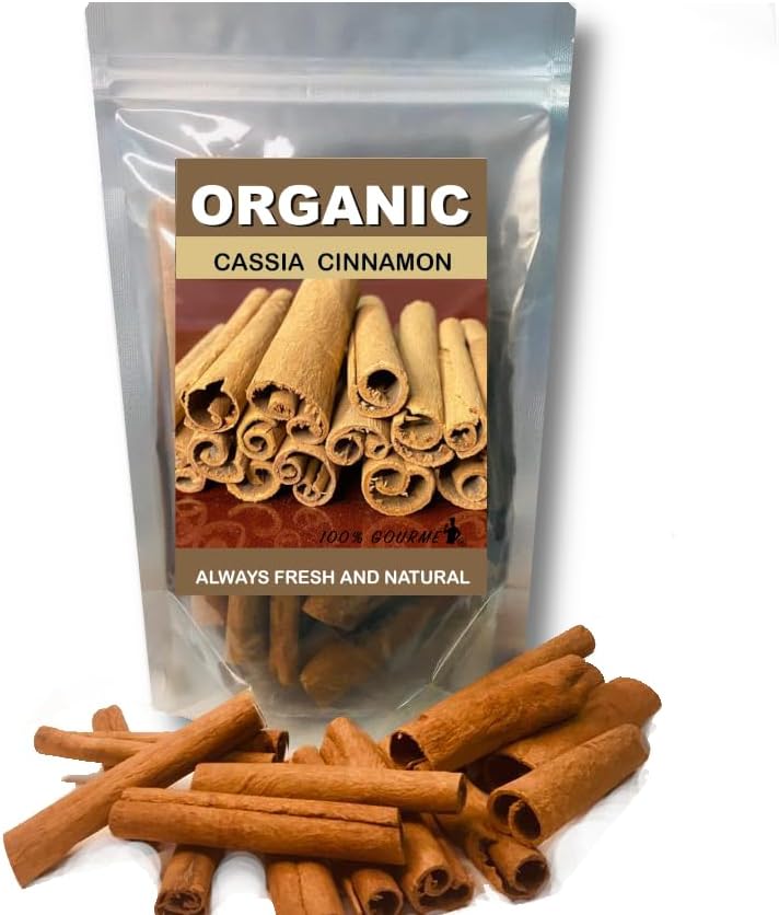 Amazon.com : Organic Way Premium Cinnamon Cassia Sticks (Cinnamomum ...
