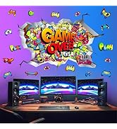 Amazon.com: Game Wall Stickers Gaming Room Wall Decals for Teenagers ...