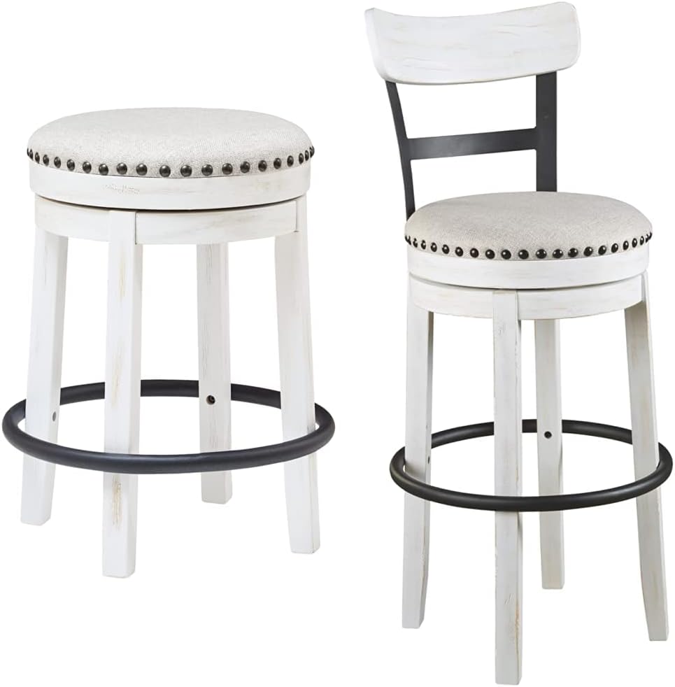 Amazon.com: Signature Design by Ashley Valebeck Bar Stools, 24" & 30 ...