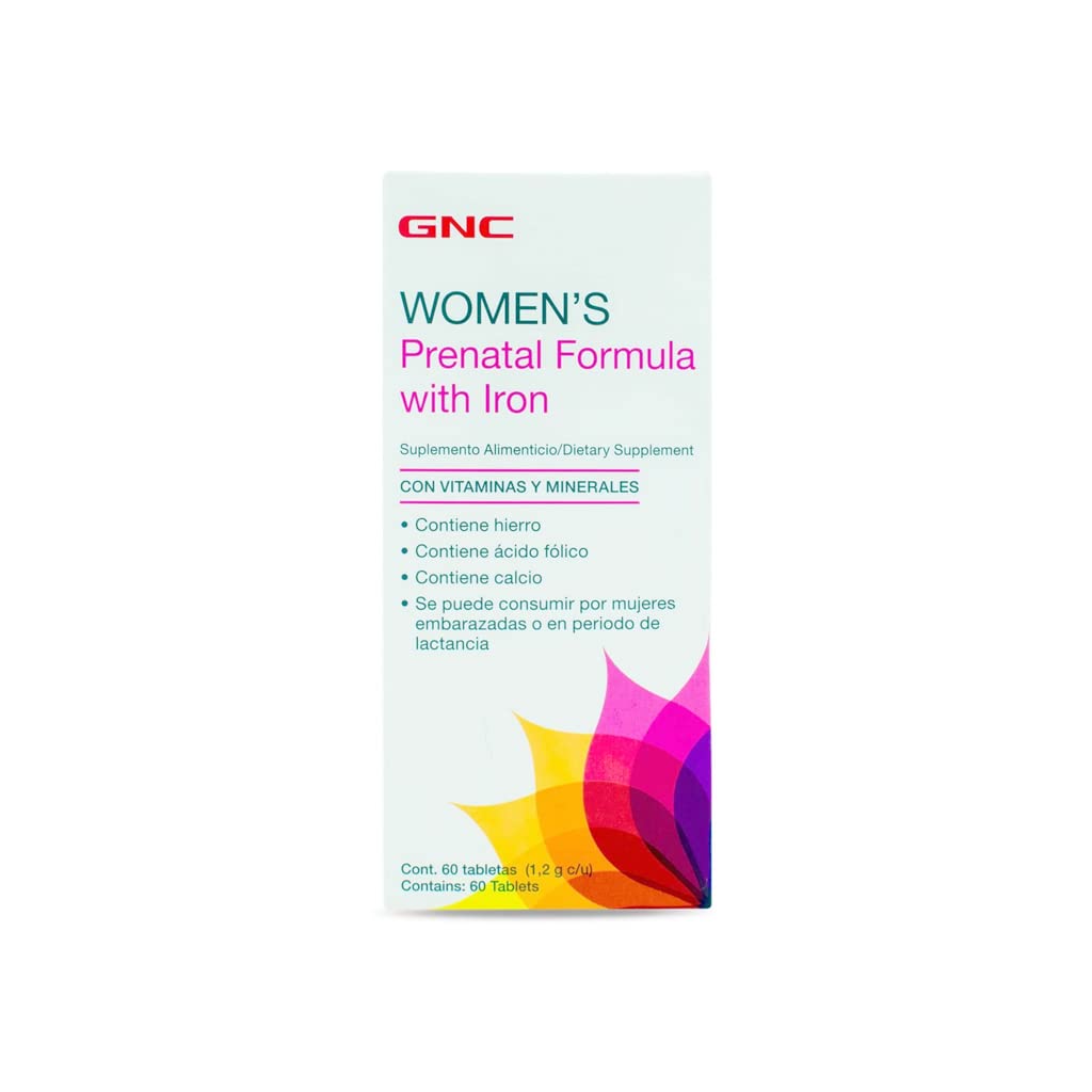 GNC Women's Fórmula Prenatal con Hierro : Amazon.com.mx: Salud y ...