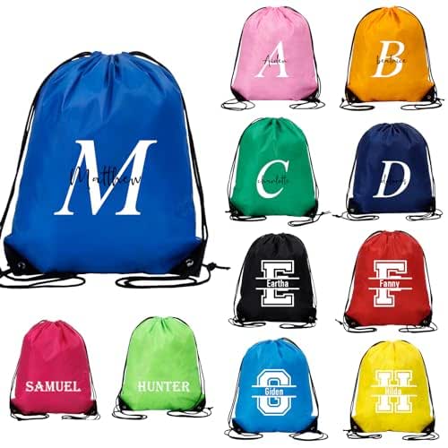 Personalized Drawstring Backpack with Custom Name | Durable Customized ...