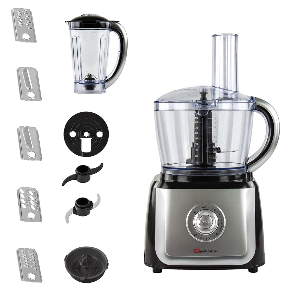 SQ Professional Blitz 2in1 Electric Food Processor - 700W Multifunction ...