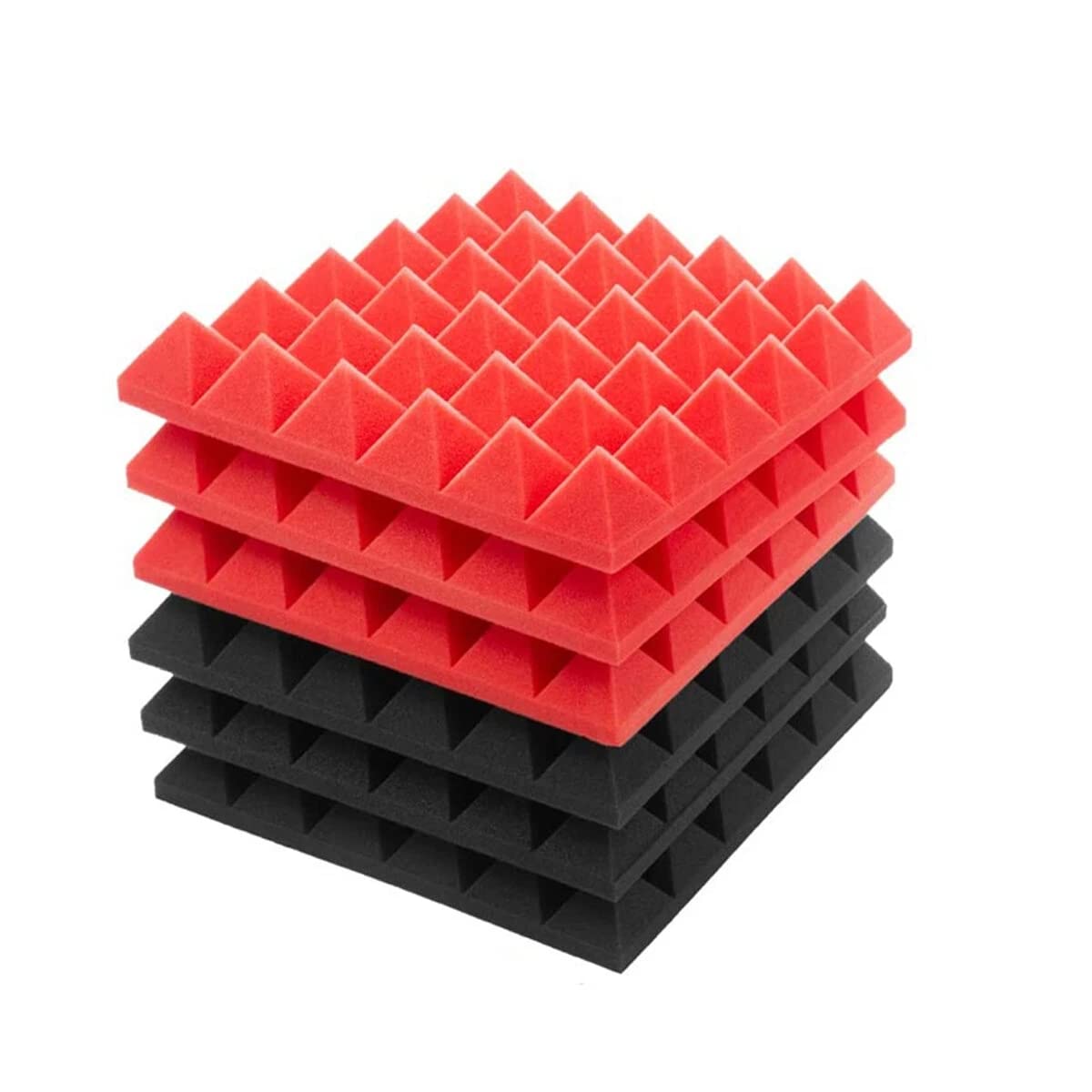 ARA Enterprises® Pyramid Soundproofing Studio Acoustic Foam| (Black ...